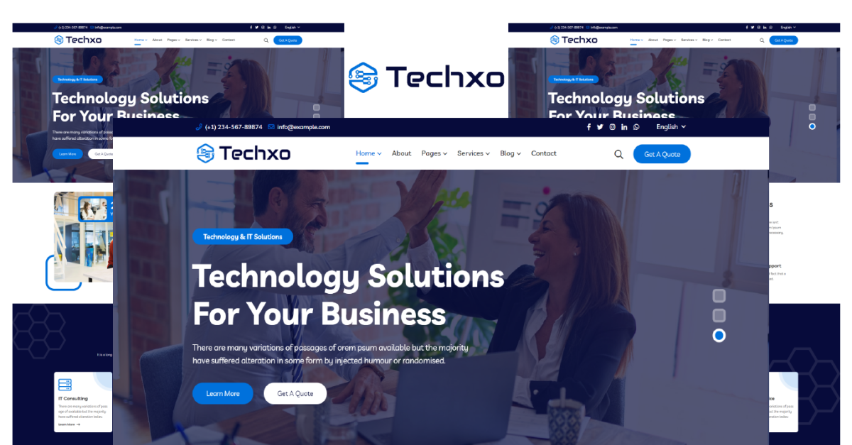 Techxo - Technology Services HTML5 Website template