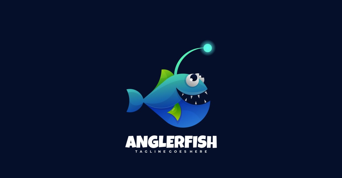 Logotipo do Angler Fish Gradient #189951 - TemplateMonster