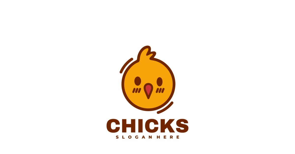 Chicks Simple Logo Template #190005 - TemplateMonster