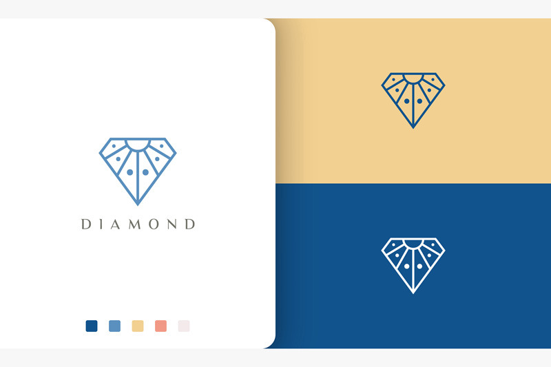 Unique Diamond Logo in Simple and Modern - TemplateMonster