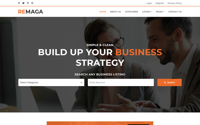 Remaga - Multipurpose Blog HTML5 Template - TemplateMonster