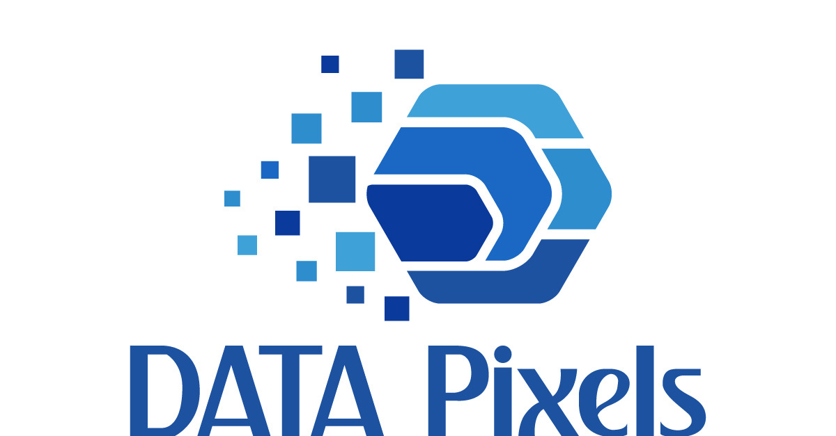 Modelo de logotipo digital da Data Pixel - TemplateMonster