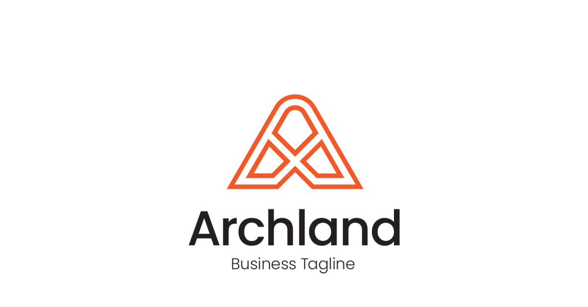 A Letter Archland Logo Design Template - TemplateMonster