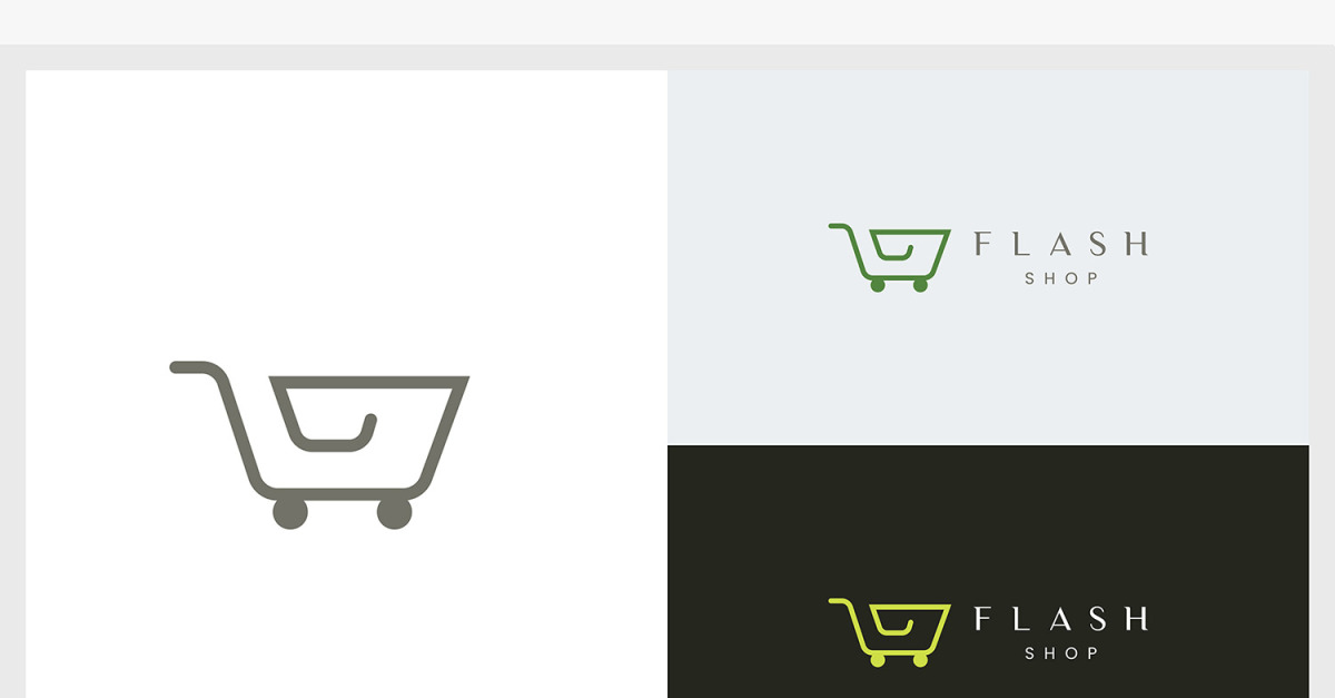 Simple Shop or Trolley Logo Template - TemplateMonster