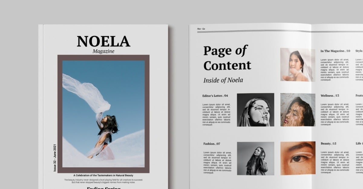 时尚杂志模板 - Noela #191269 - TemplateMonster