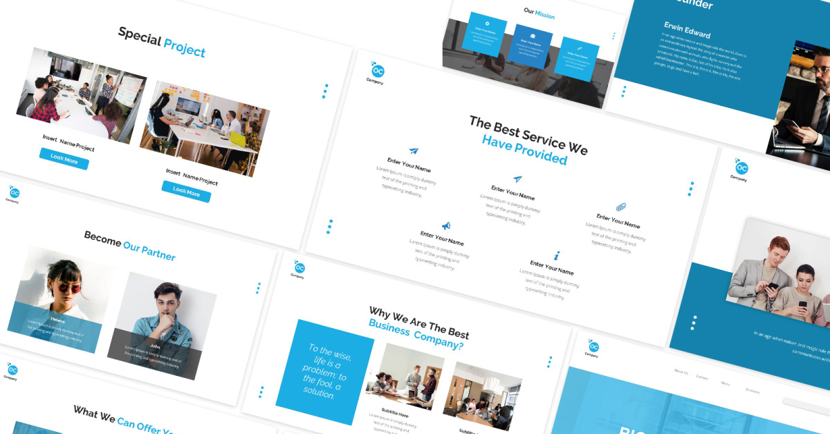 Business Solution Google Slides Template - TemplateMonster