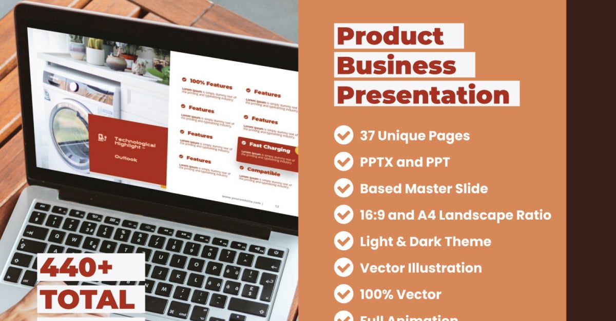Modèle PowerPoint de présentation commerciale de produit électronique