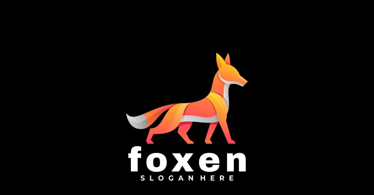 Foxen Gradient Logo Style #191503 - TemplateMonster