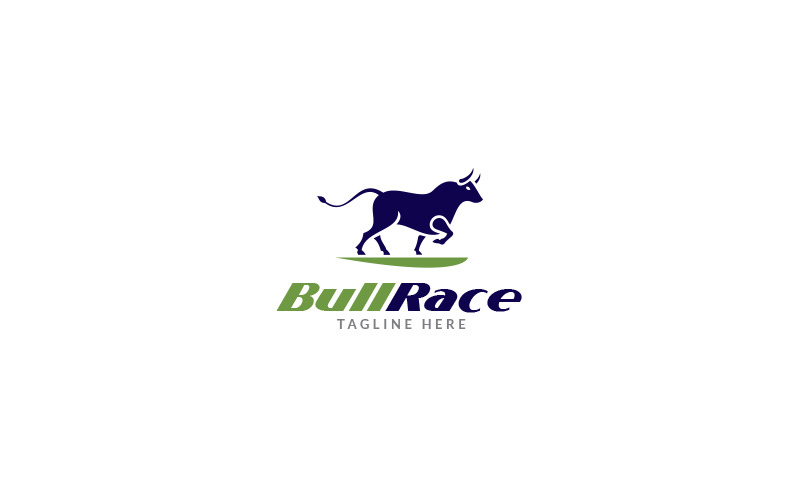 Bull Race Logo Design Template #191626 - TemplateMonster