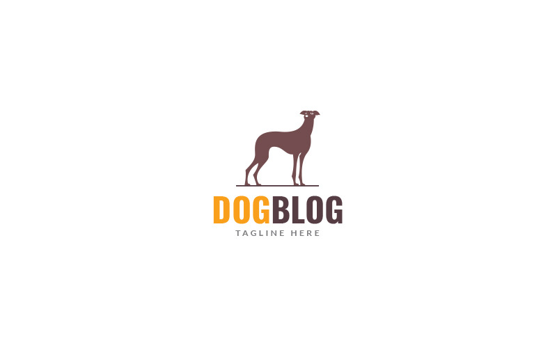 Dog Blog Logo Design Template #191614 - TemplateMonster