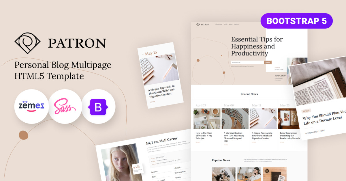 Patron - Publishing Company HTML5 Template - TemplateMonster