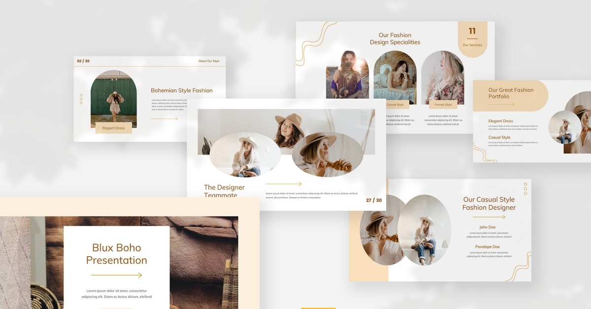 Blux - Bohemian Style Google Slides Template
