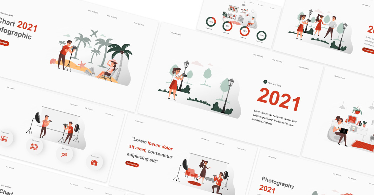 Photography Illustration Googleslides Template