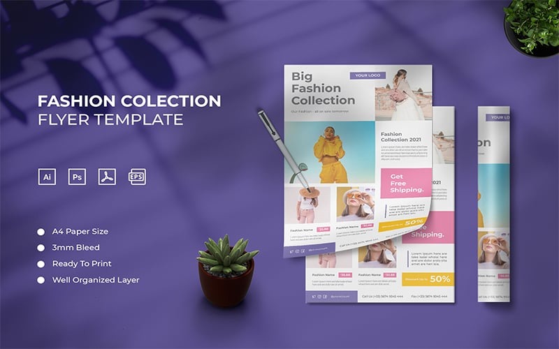 Fashion Collection - Flyer Template #192829 - TemplateMonster
