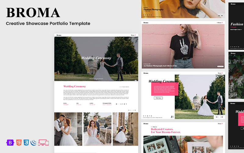 Broma - Modello HTML Portfolio Vetrina Creativa