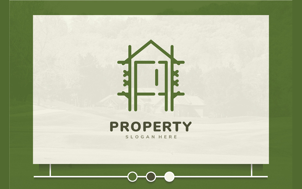Green Property - Logo Design #193129 - TemplateMonster