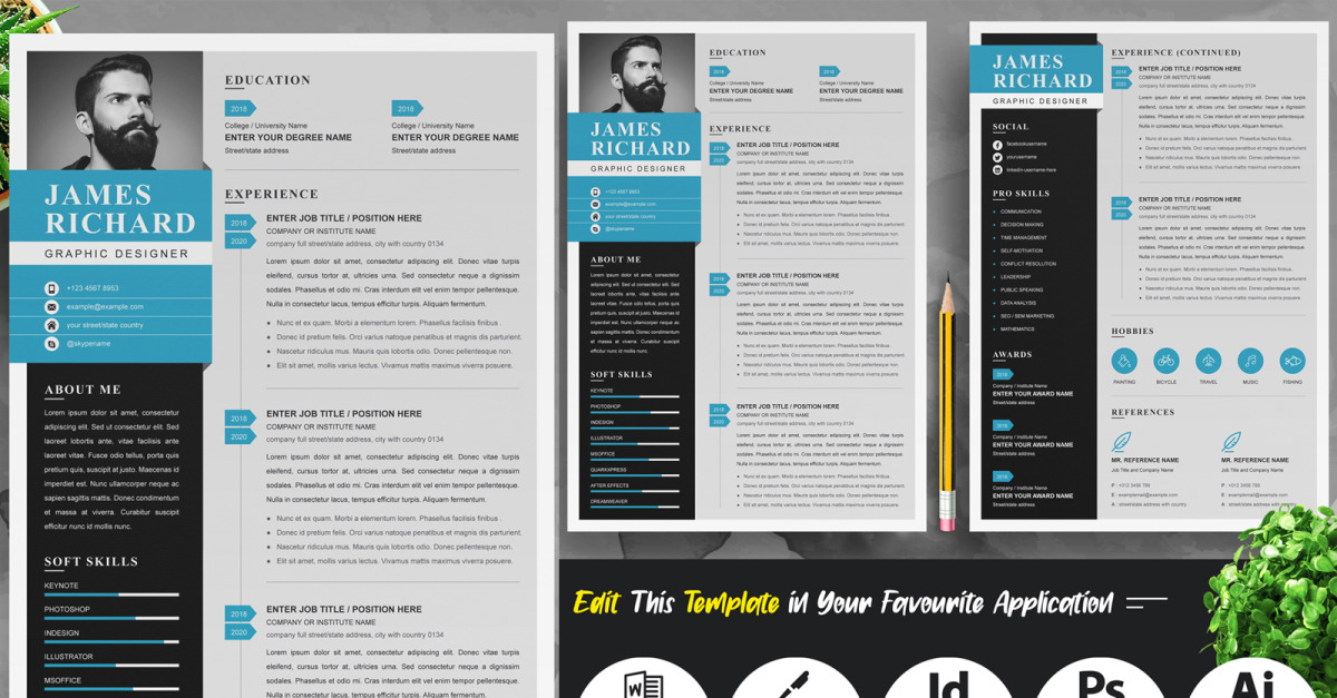 James Richard / CV Template #193242 - TemplateMonster