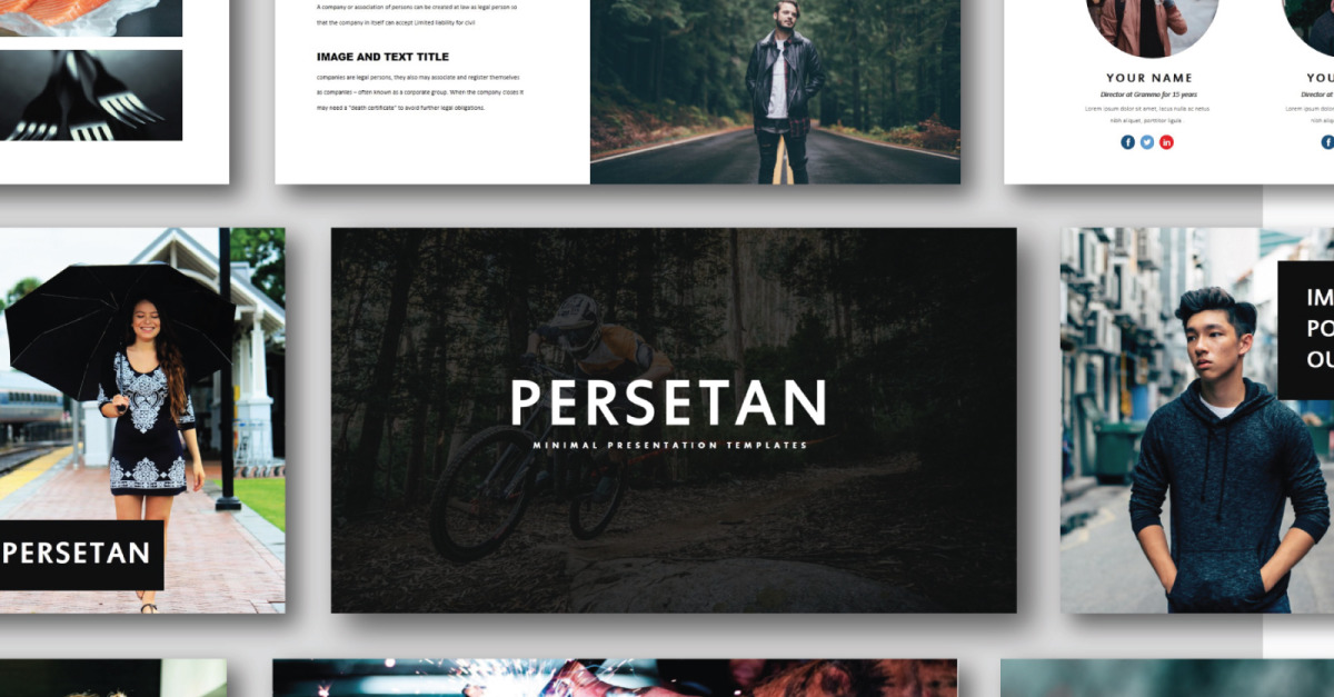 Persetan - Modelo de PowerPoint #193296 - TemplateMonster