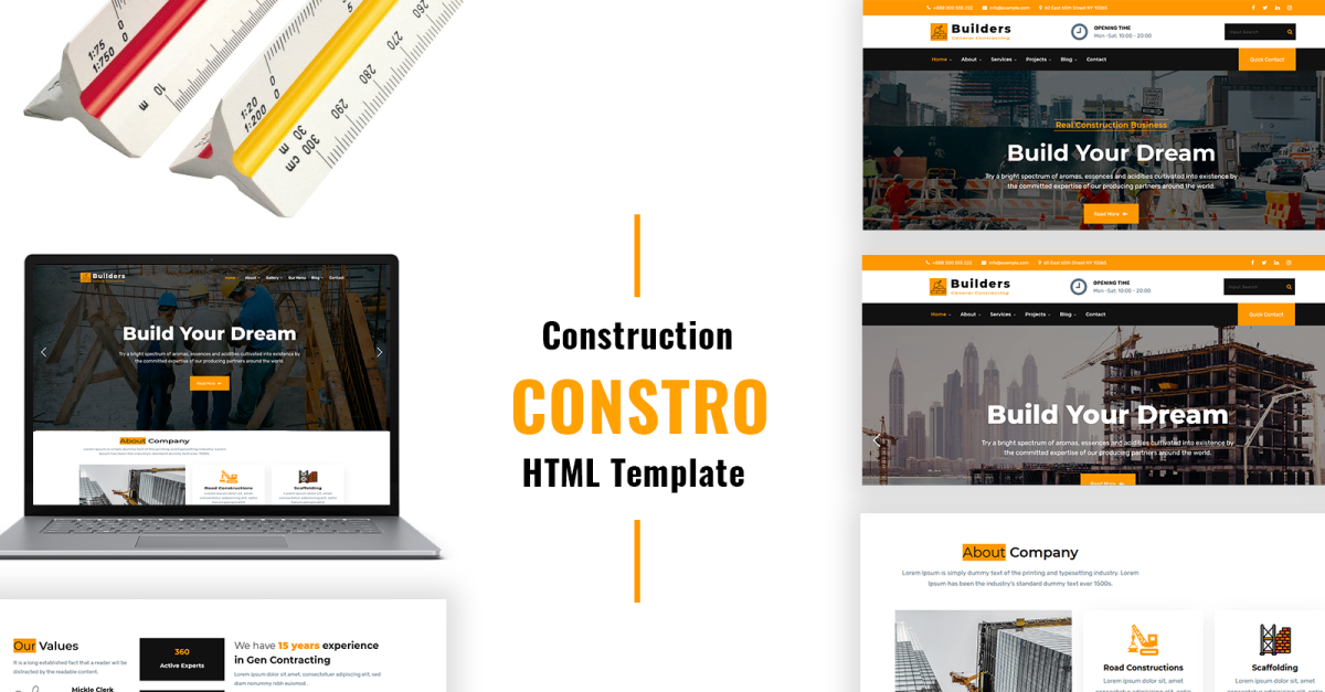 Constro - Construction HTML Website template