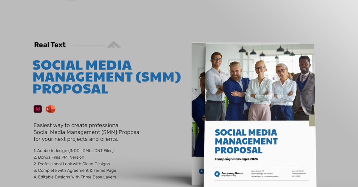 Social Media Management Proposal Template - TemplateMonster