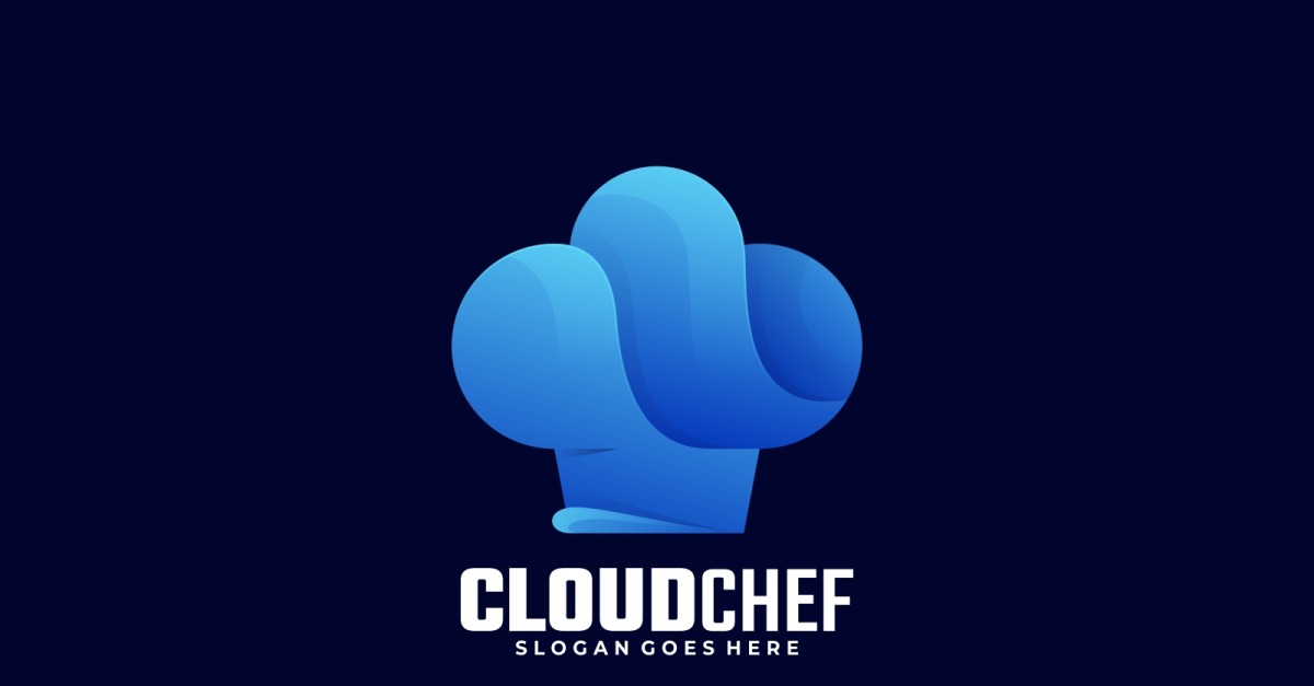 Cloud Chef Gradient Logo Style #194124 - TemplateMonster