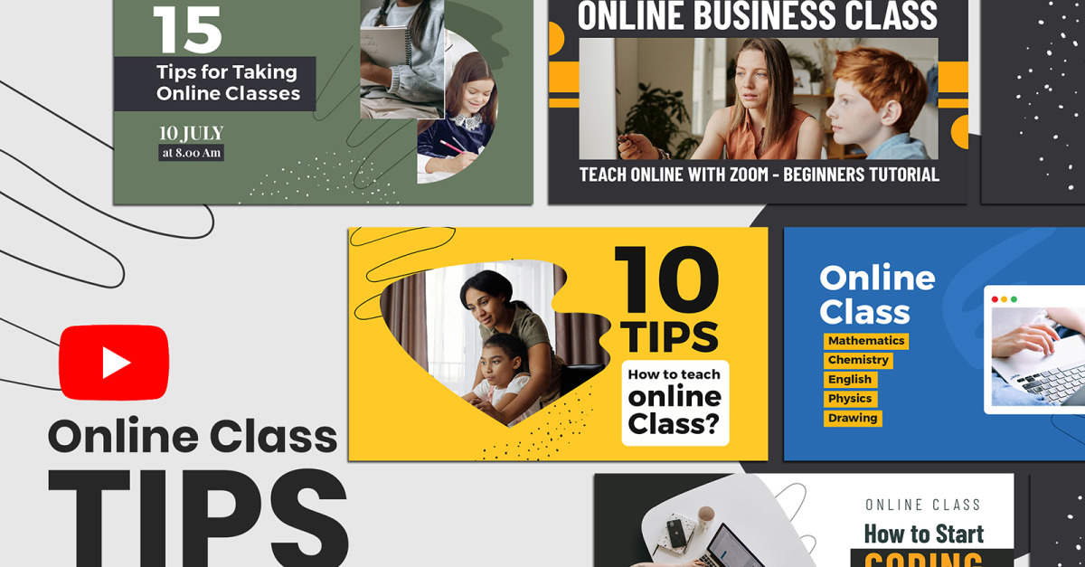 Online Class Youtube Thumbnail Cover - TemplateMonster