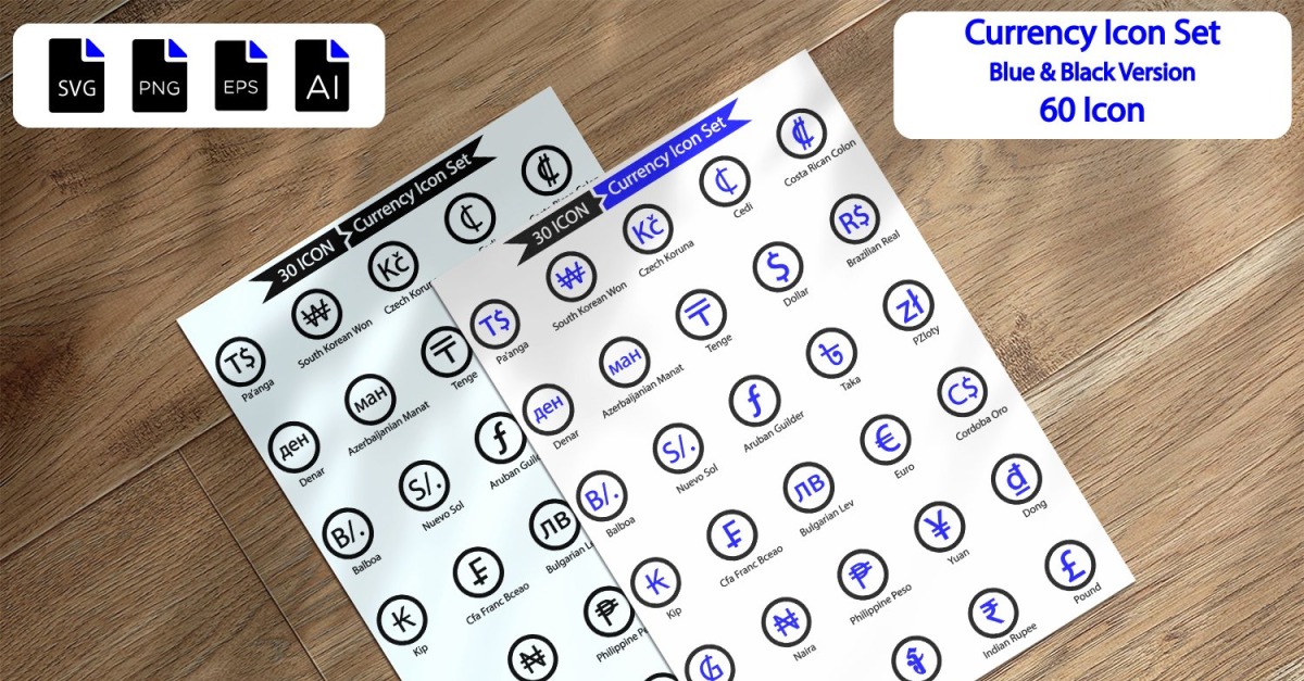 60 Premium Currency Symbol Icon Set #194488 - TemplateMonster