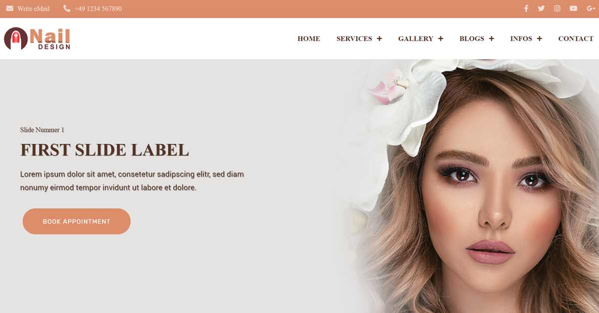 Nail Design - Bootstrap Studio Projekt - Bootstrap V5 - Template HTML CSS