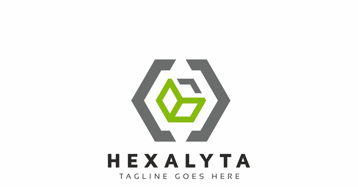 Modelo de logotipo da Hexagon Data Logistics