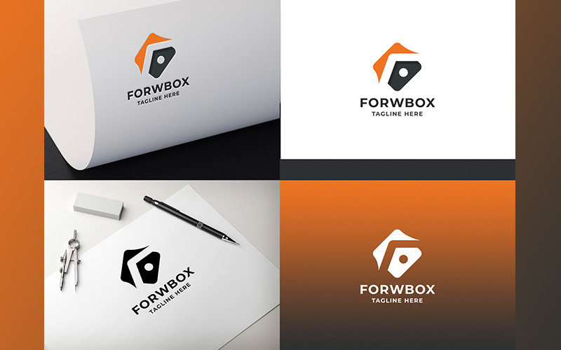 Forward Box Letter F Professional Logo - TemplateMonster