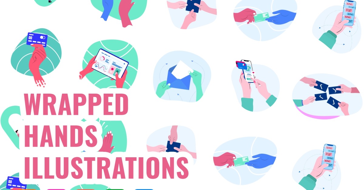 Wrapped Hands Illustrations #195078 - TemplateMonster
