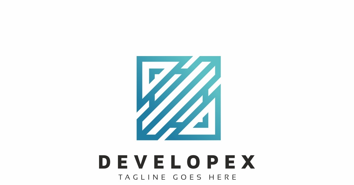 Development Square Logo Template #195120 - TemplateMonster