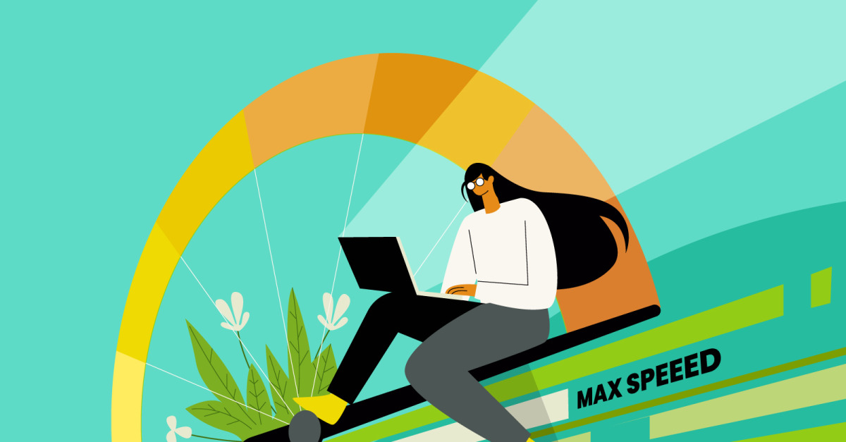 Fast Internet Speed Illustration Vector Concept