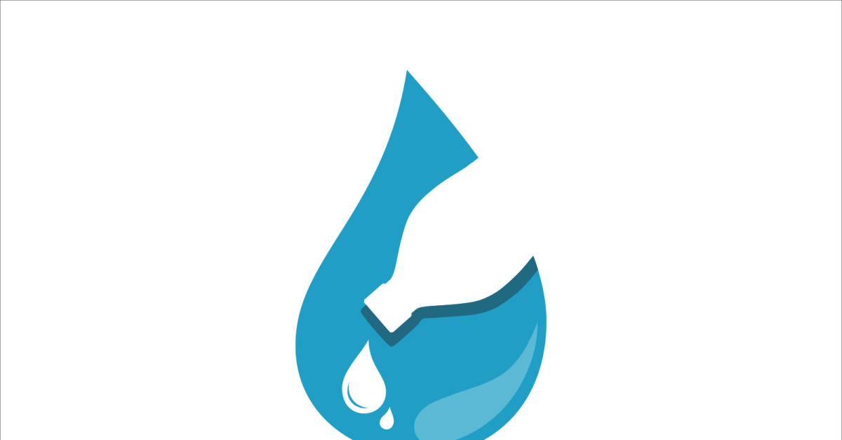 Fresh water drop vector template #195487 - TemplateMonster