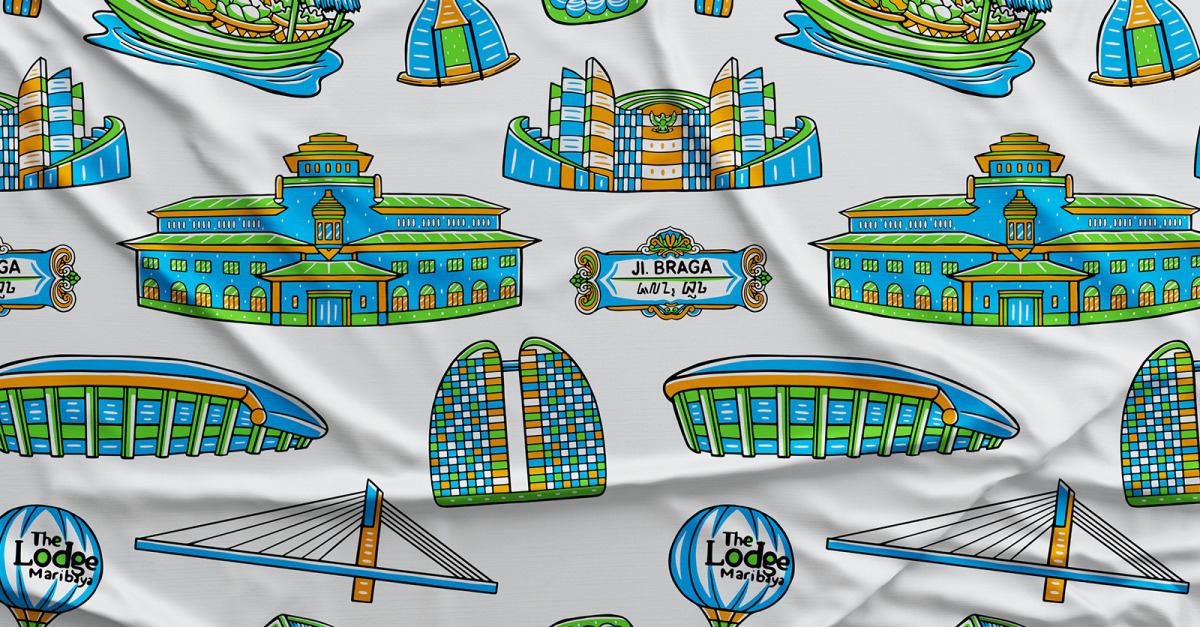 Bandung #02 - Vector Seamless Pattern - TemplateMonster