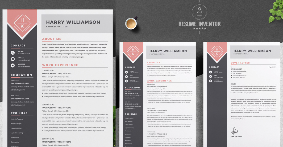 Harry Williamson / Resume #195822 - TemplateMonster