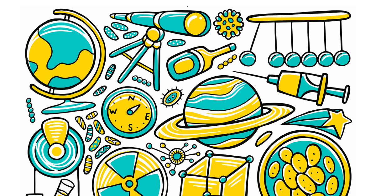 Science - Doodle Vector #02 #195806 - TemplateMonster