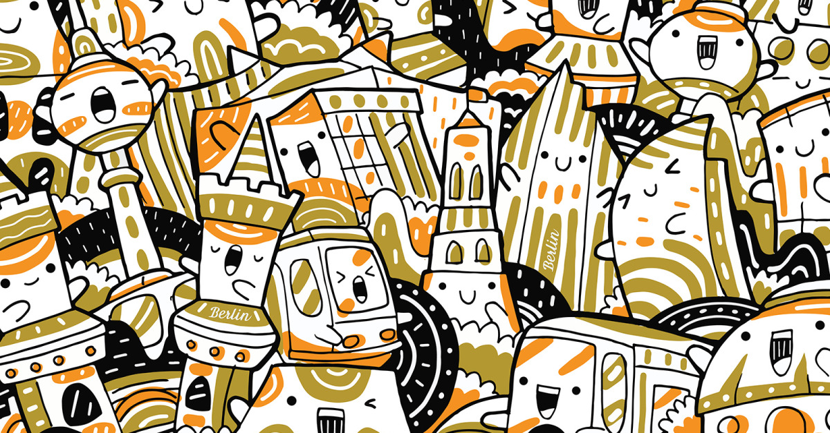 Berlin City Landmark - Vector Illustration - TemplateMonster