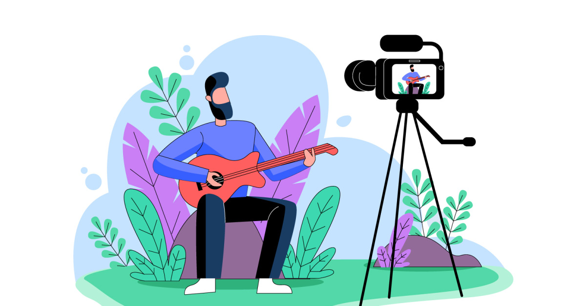 Free Live Broadcasting Vector Illustration Concept