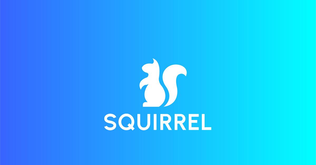 Free Squirrel Blue Gradient Logo Template - TemplateMonster