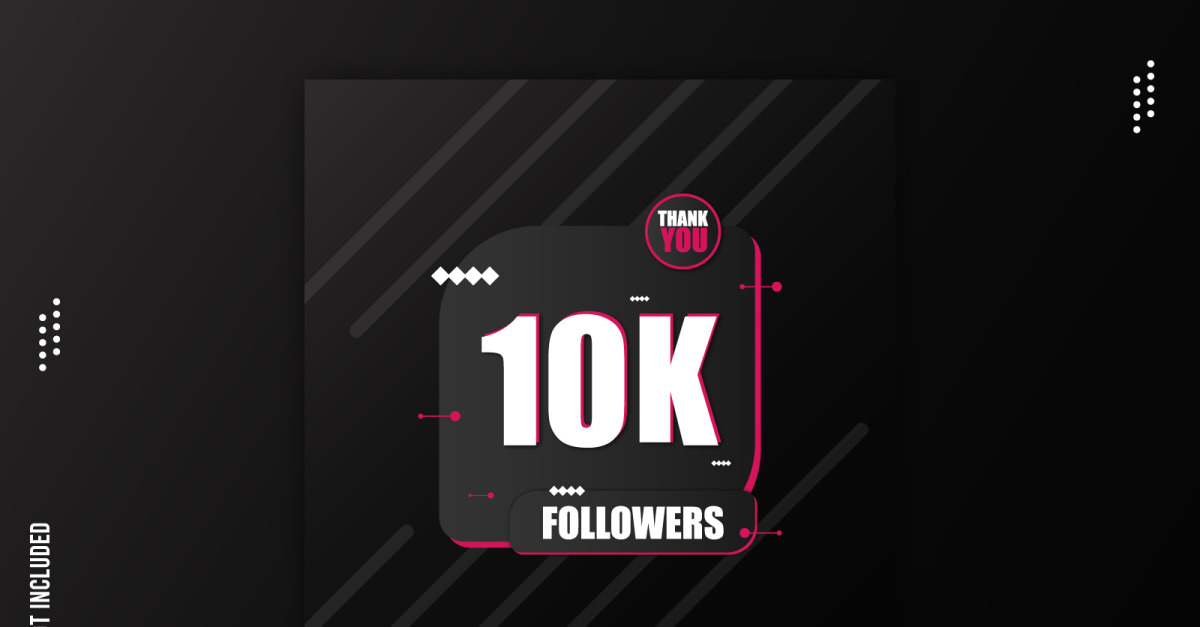 Social Media Followers Vector Banner Template