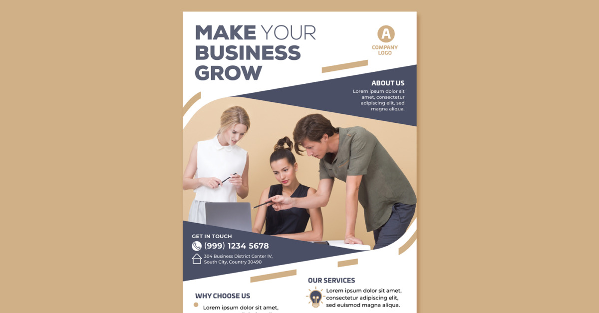 Creative Agency Poster #08 Print Template - TemplateMonster