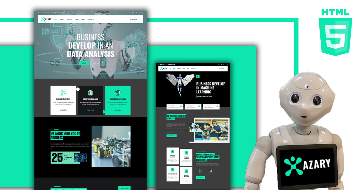 Azary - Modèle angulaire de robot et d'IA