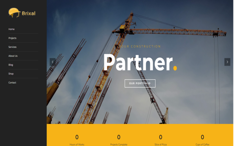 Brixal Building Construction Html Template - TemplateMonster
