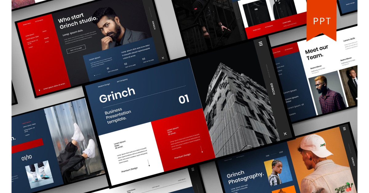 Grinch – Business PowerPoint Template - TemplateMonster