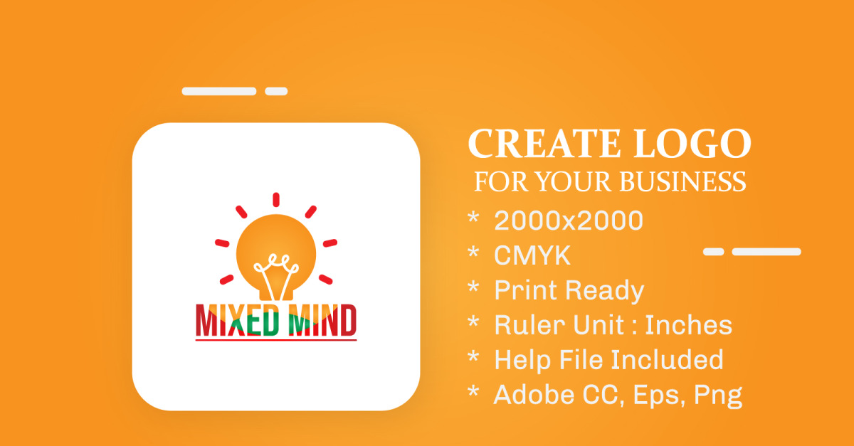Mixed Mind Creative Logo Design #198373 - TemplateMonster