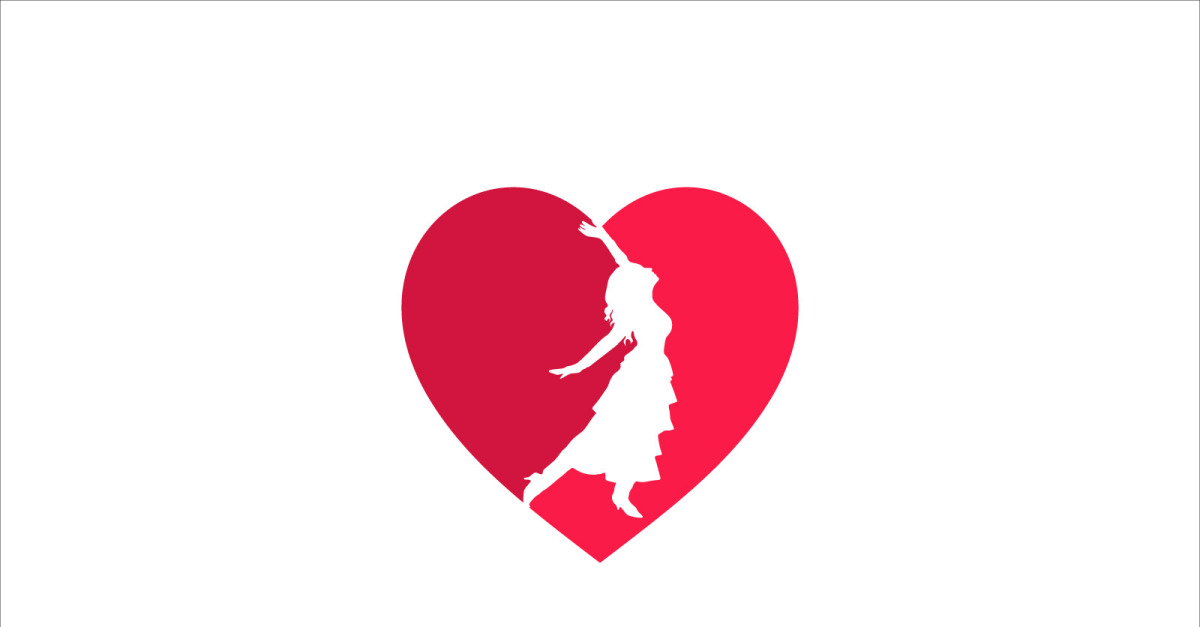 Love dancing vector logo symbol template - TemplateMonster