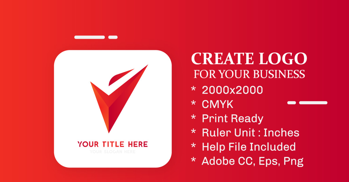 Plantilla de logotipo de letra V creativa - TemplateMonster