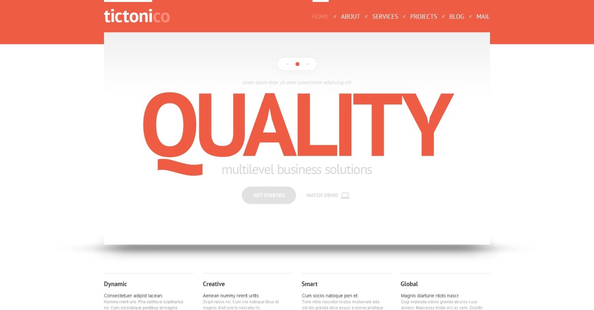 Free WordPress Template for Management Solutions