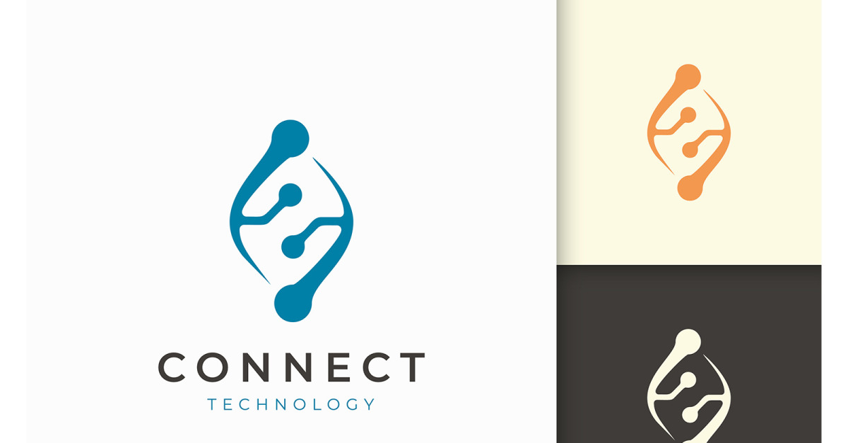 Connect technology logo template #199288 - TemplateMonster